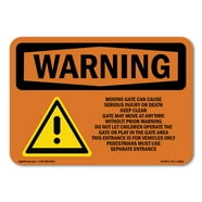 SignMission OS-WS-D-35-L-12023 OSHA Warning Sign - Cold Burn Hazard ...