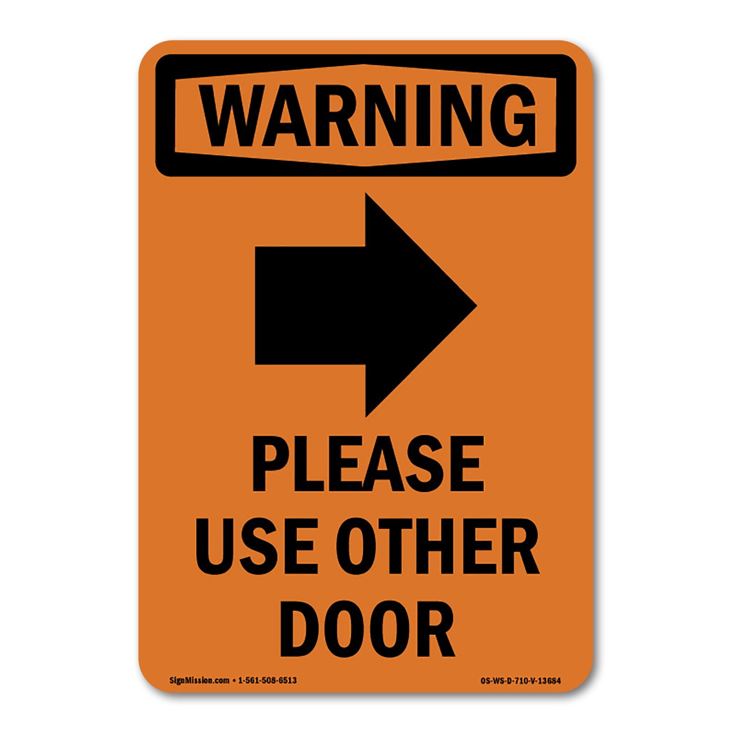 OSHA WARNING Sign - Please Use With Symbol | Decal | Protect Your ...