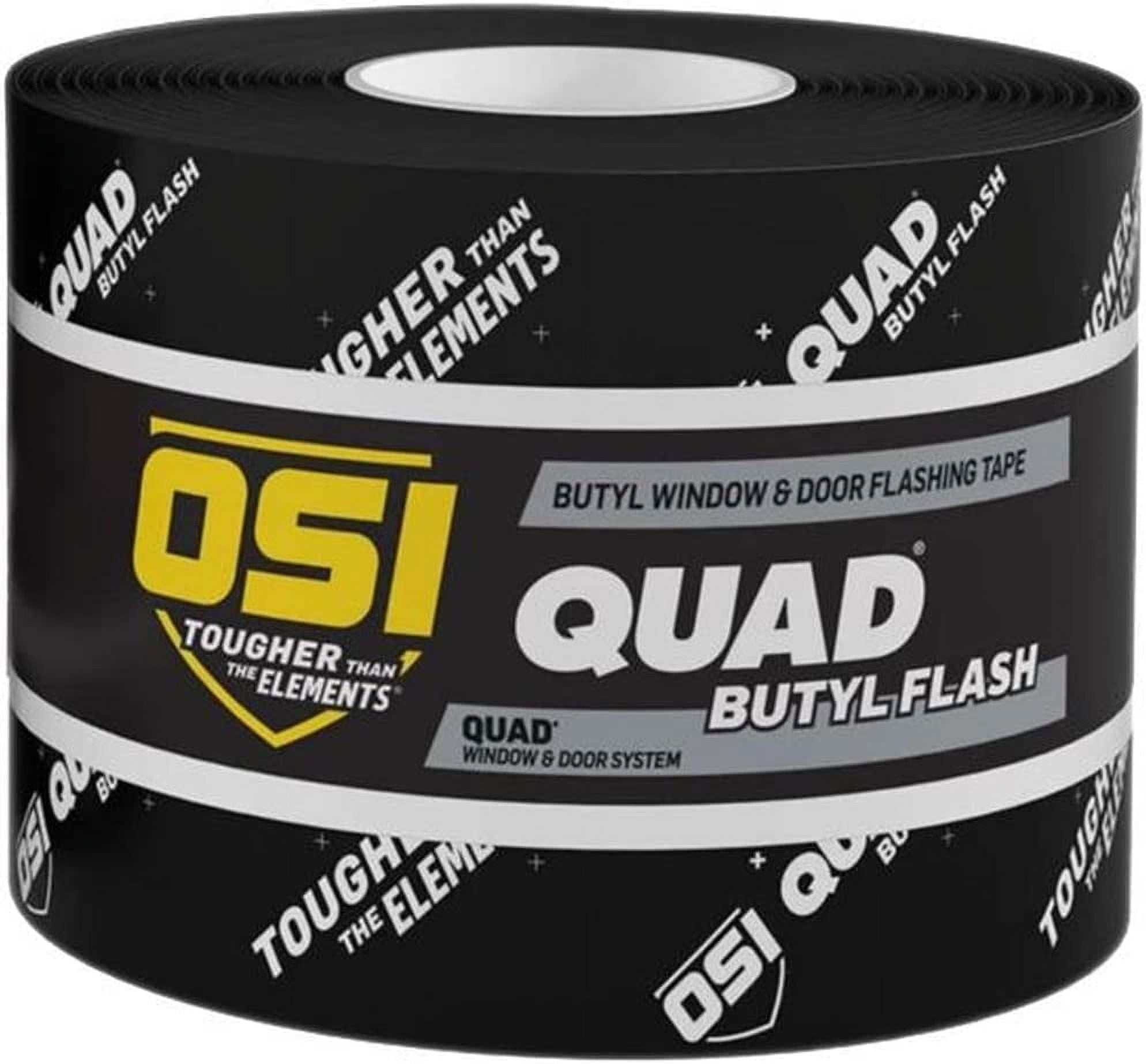 OSI 2579104 4in. x 75ft. Quad Butyl Window and Door Flashing Tape Roll ...