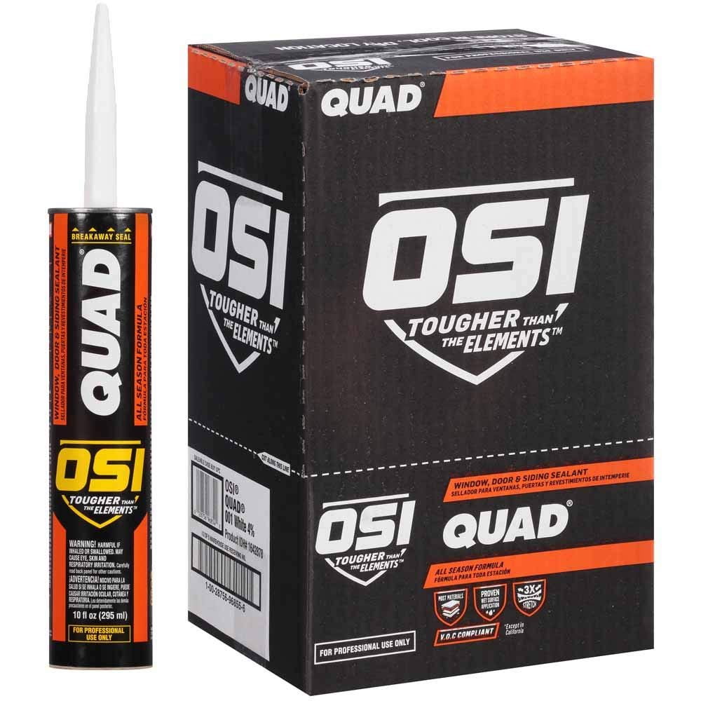 OSI Quad Advanced Formula 10 fl. oz. White #001 Window Door and Siding ...
