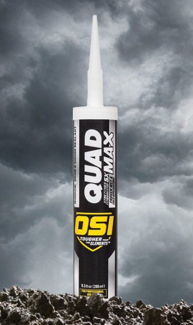 OSI Quad Max 1869371 Window, Door & Siding Sealant, Beige 406, 9.5 Oz ...