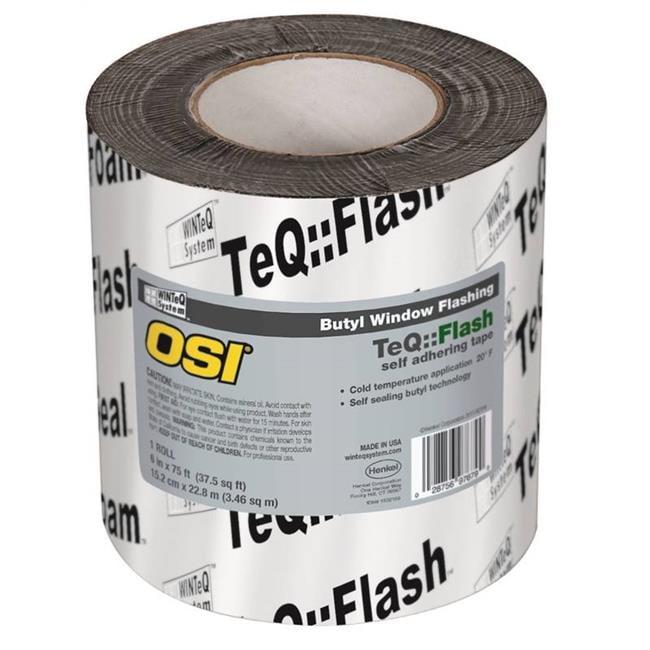 OSI Sealants & Henkel 2876266 75 ft. x 6 in. Self-Adhesive Butyl Window ...