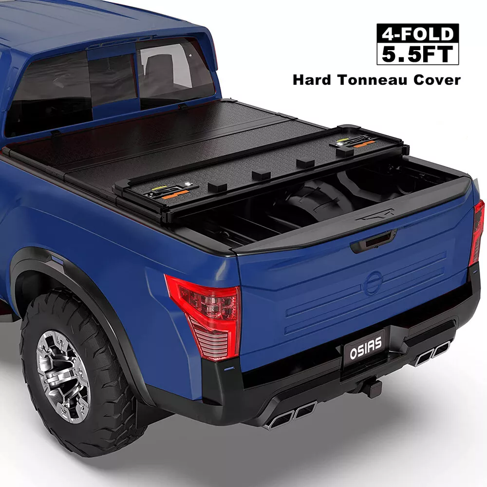 OSIAS Hard 4 Fold Truck Bed Tonneau Cover Custom Fit 2009-2014 Ford ...