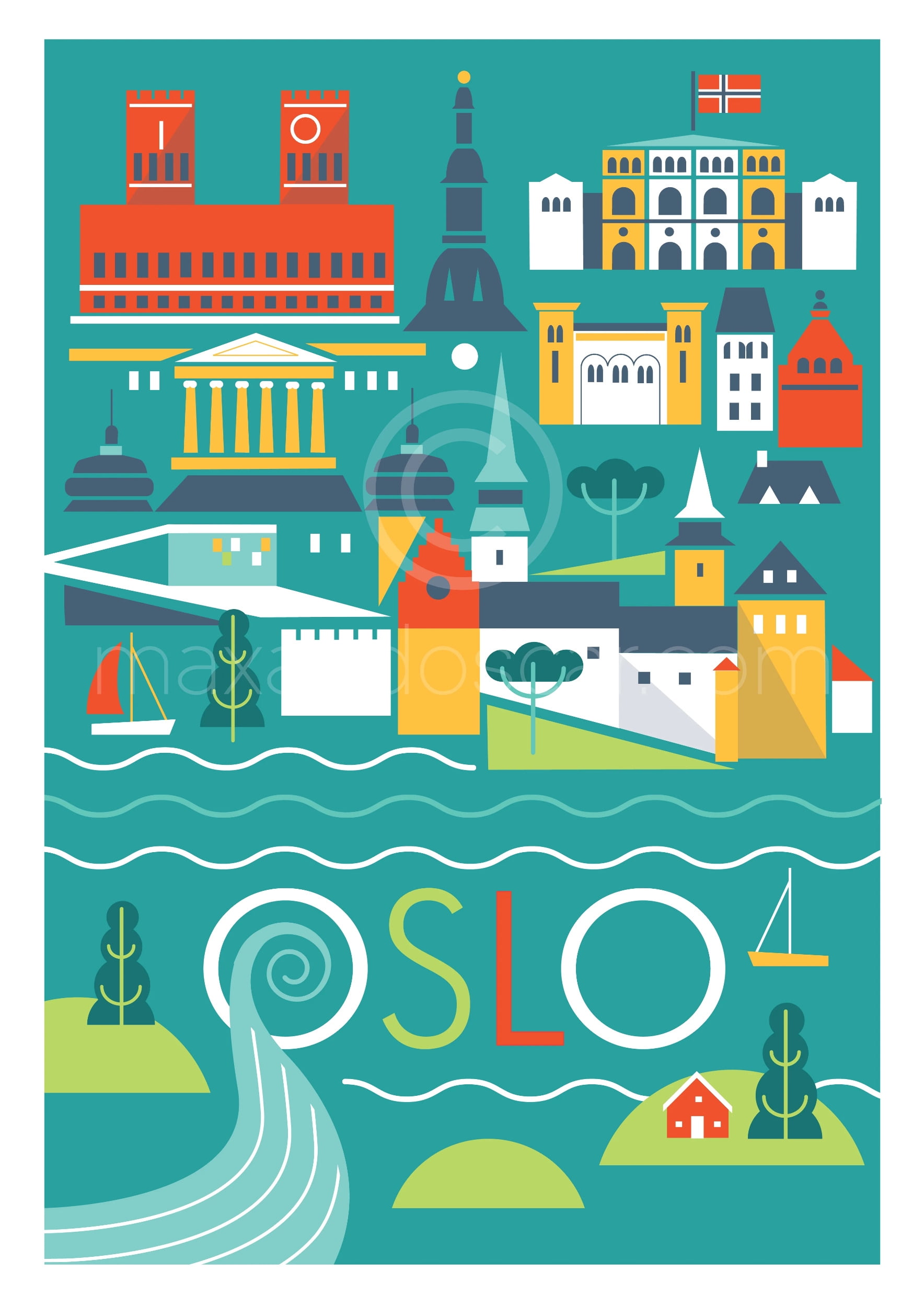 OSLO SCANDI PRINT - Walmart.com