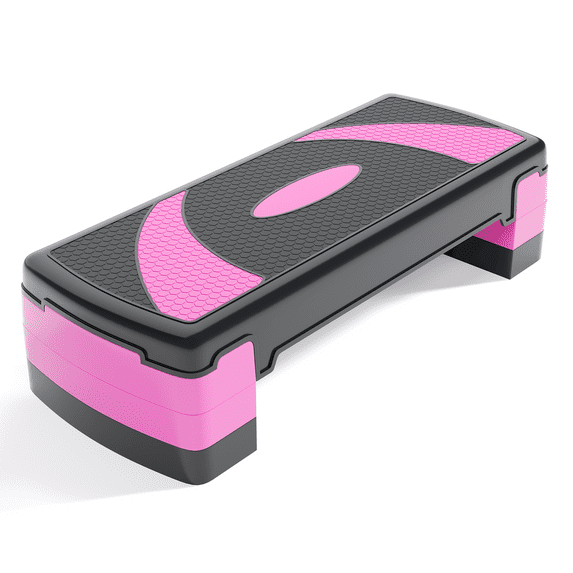 OSM Adjustable Aerobic Stepper Platform - 4/6/8 Inch Height Stackable ...