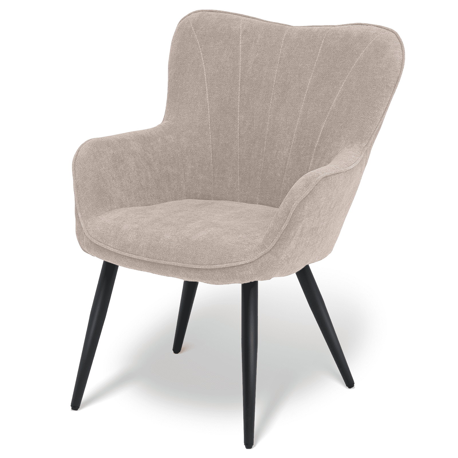OSM High Back Accent Chair, Modern Upholstered Armchair with Metal Legs ...