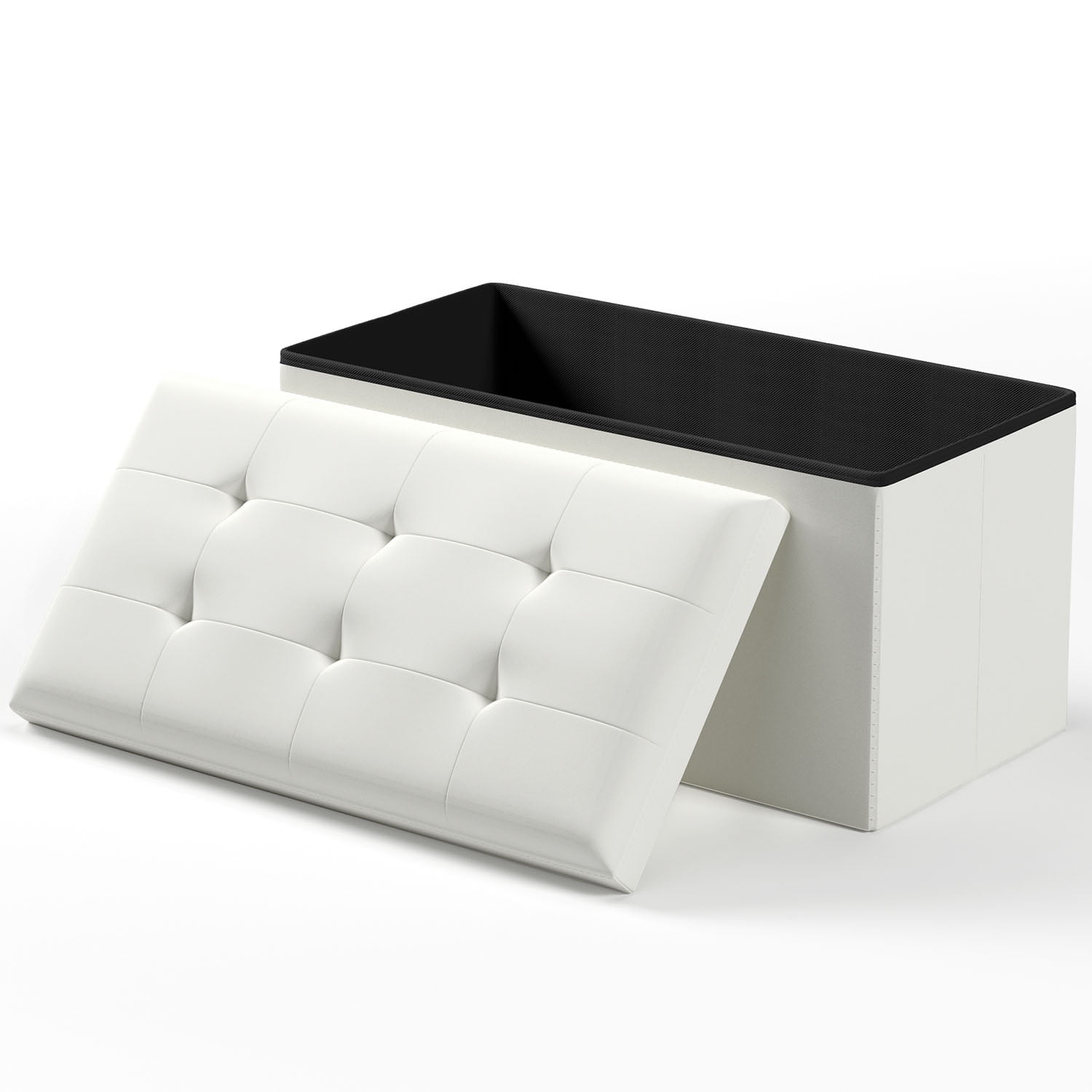 OSM Storage Ottoman Bench, Folding Ottoman Foot Rest, 15 x 30 x 15 ...