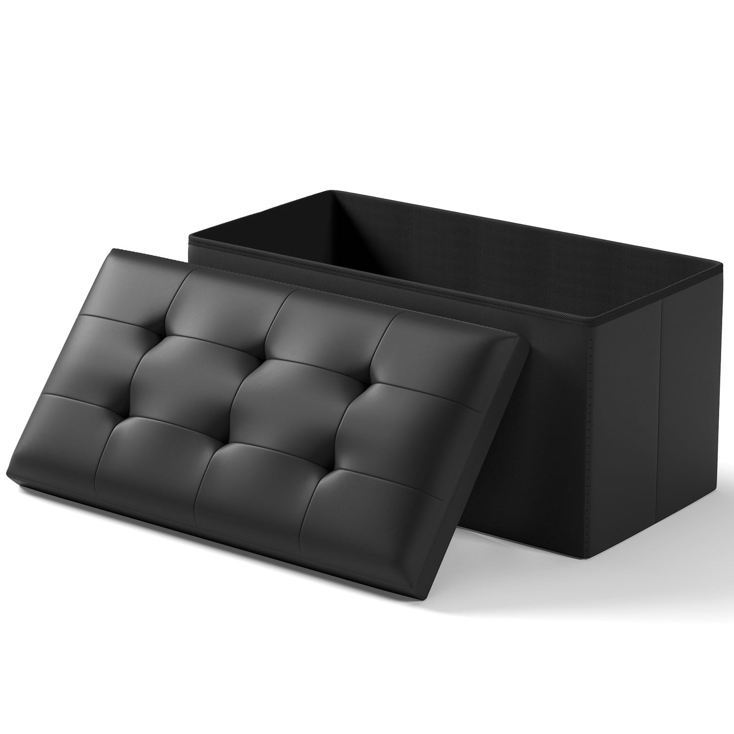 OSM Storage Ottoman Bench, Folding Ottoman Foot Rest, 15 x 30 x 15 ...