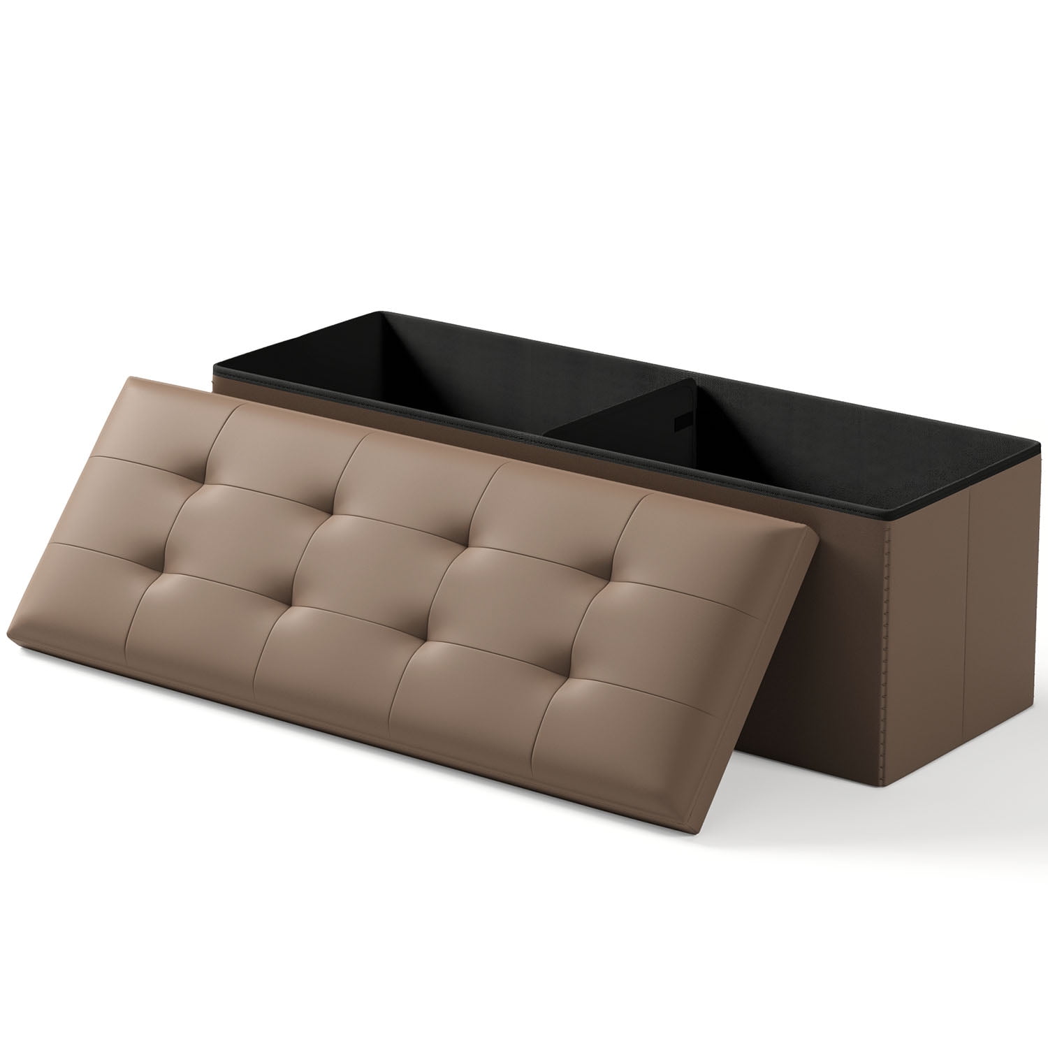 OSM Storage Ottoman Bench, Folding Ottoman Foot Rest, 15 x 43 x 15 ...