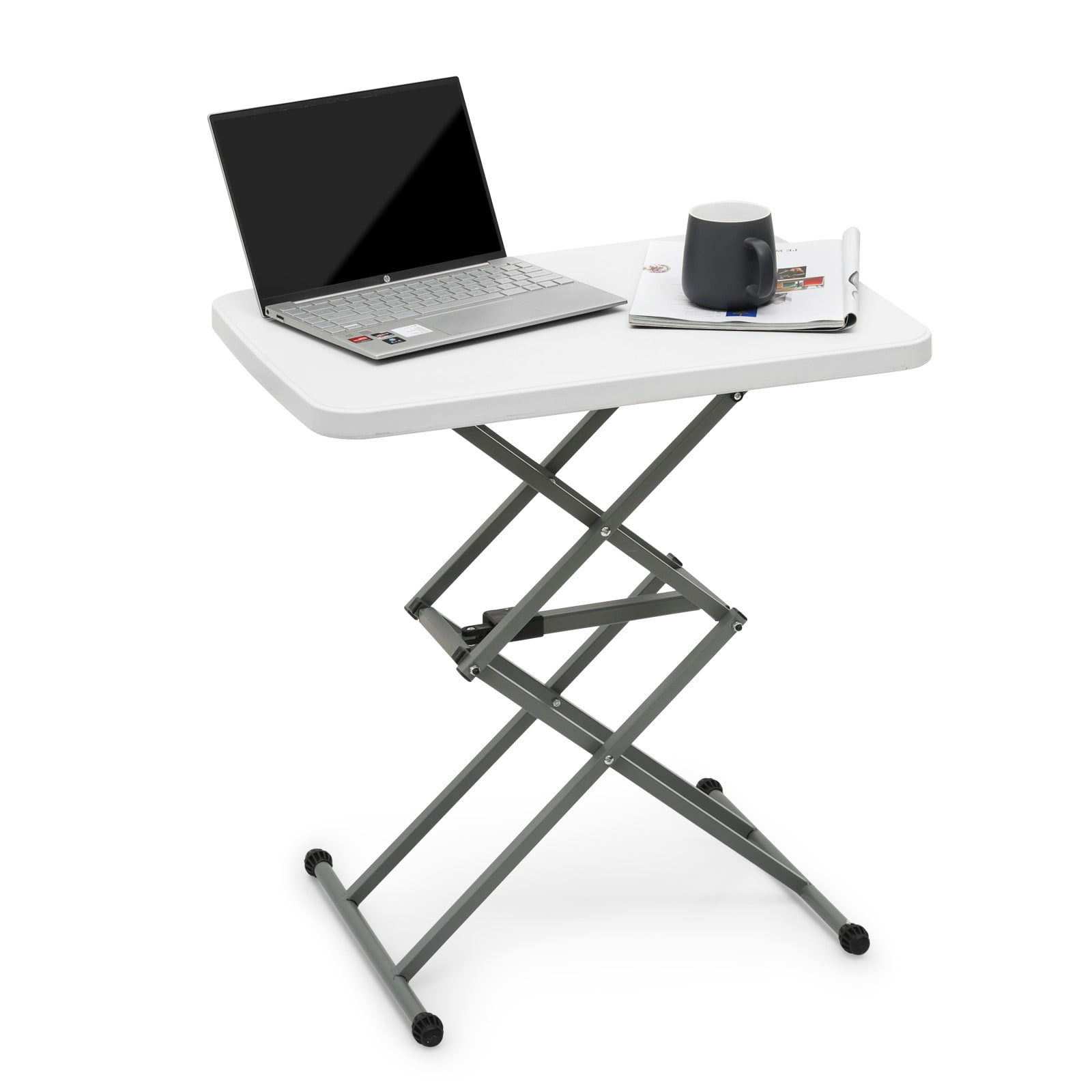 OSM Tilting TV Tray Folding Table 26" Height Adjustable, Personal ...