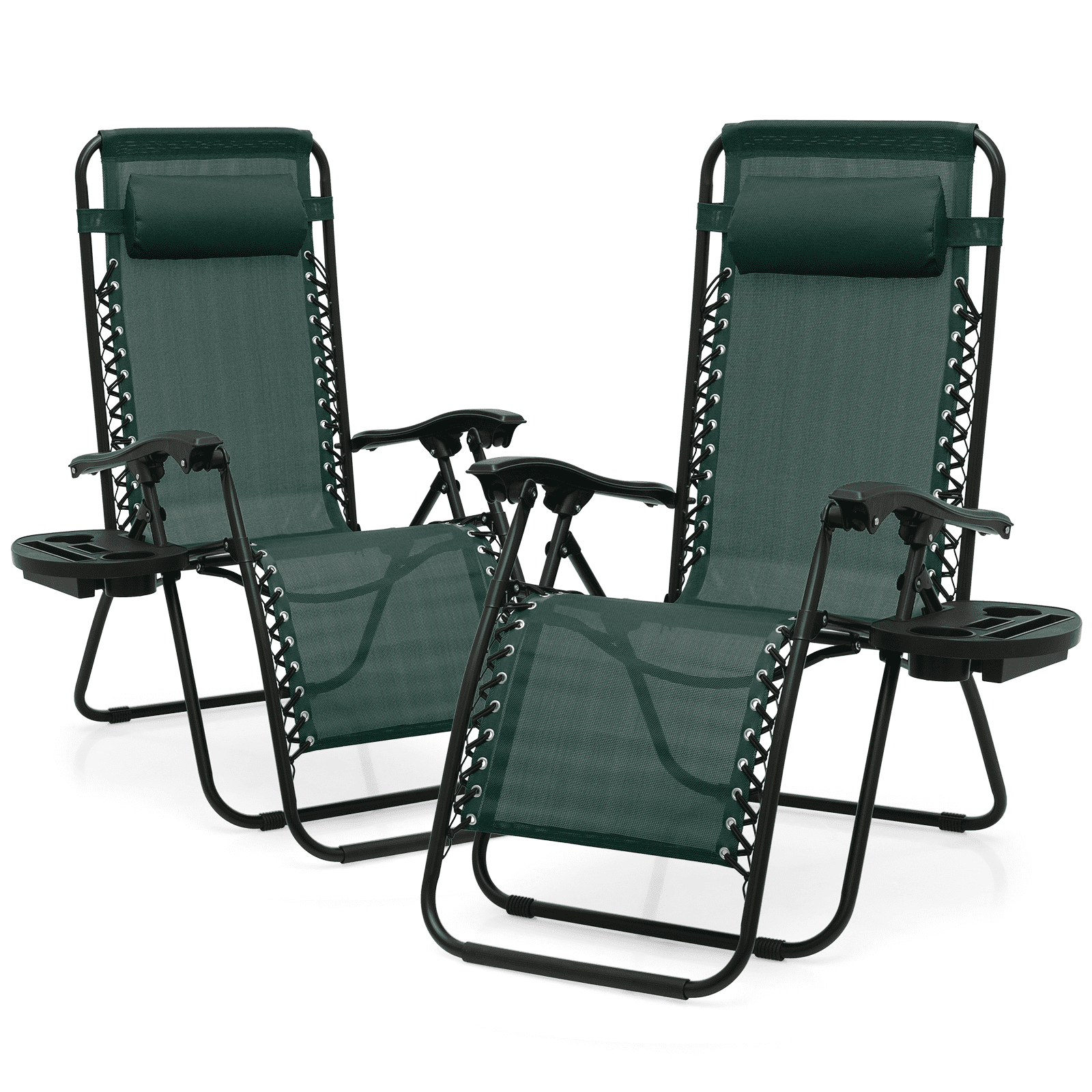 OSM Zero Gravity Lounge Chairs Set of 2, Outdoor Patio Recliners with ...