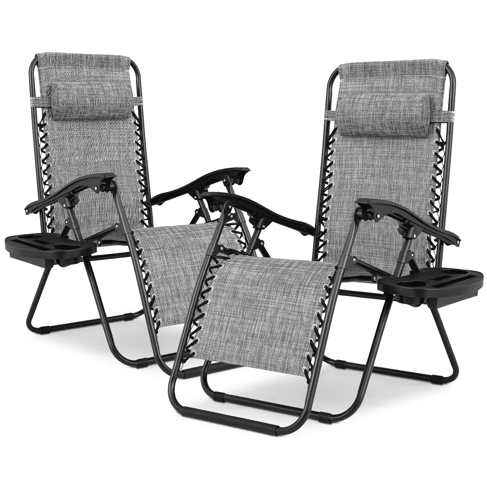 OSM Zero Gravity Lounge Chairs Set of 2, Outdoor Patio Recliners with ...