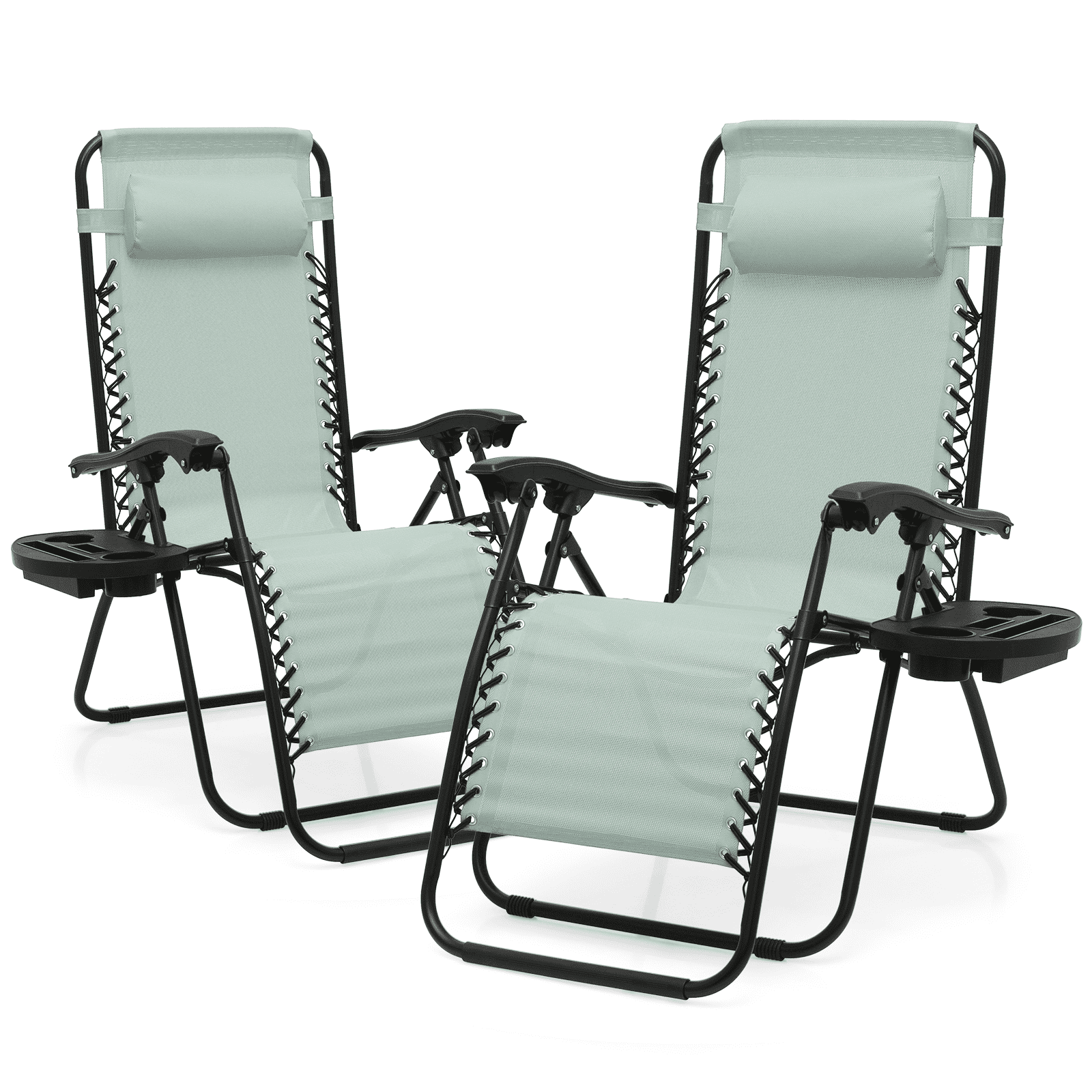 OSM Zero Gravity Lounge Chairs Set of 2, Outdoor Patio Recliners with ...