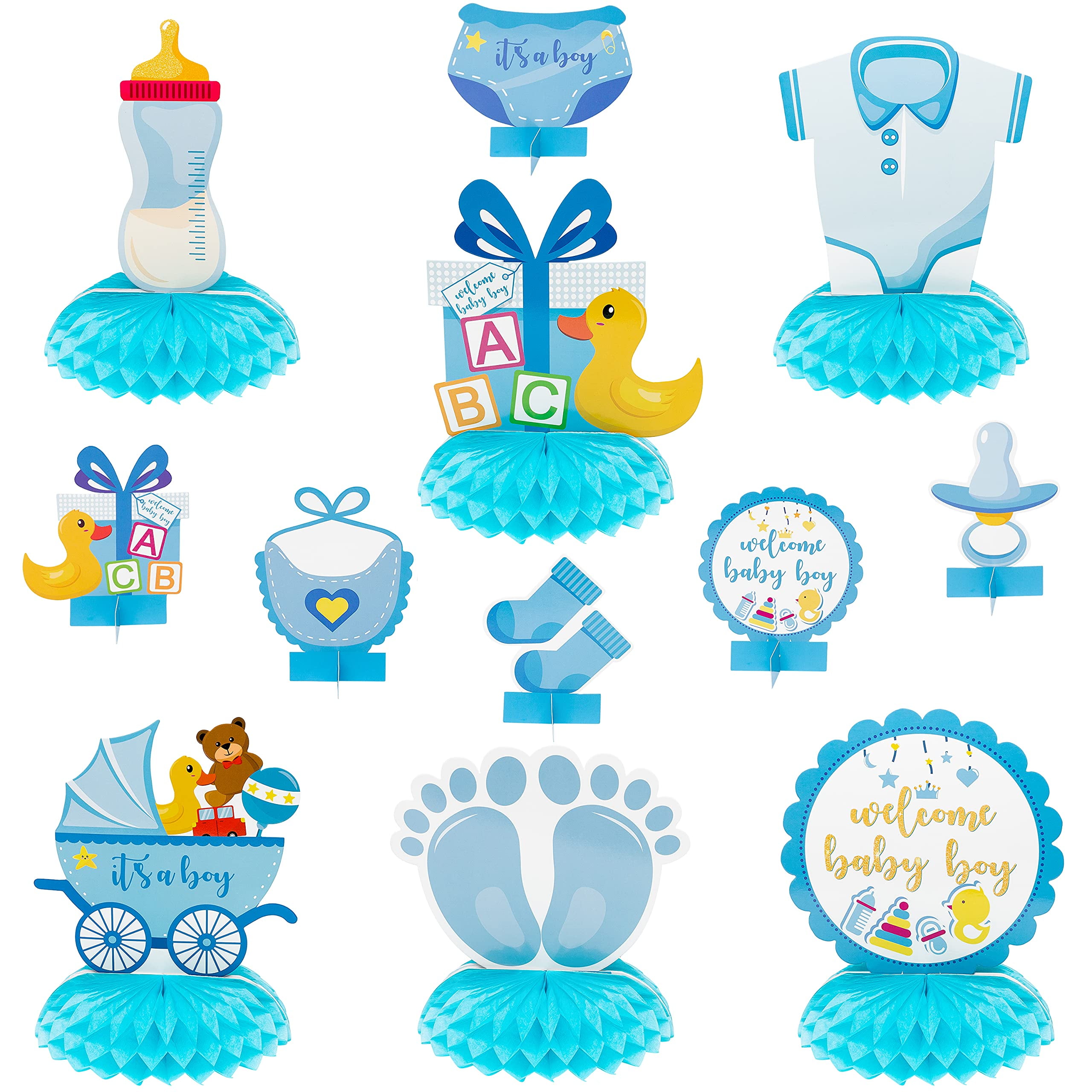 OSNIE Blue Favors Photo Booth Props C35 Baby Shower Party Centerpieces ...
