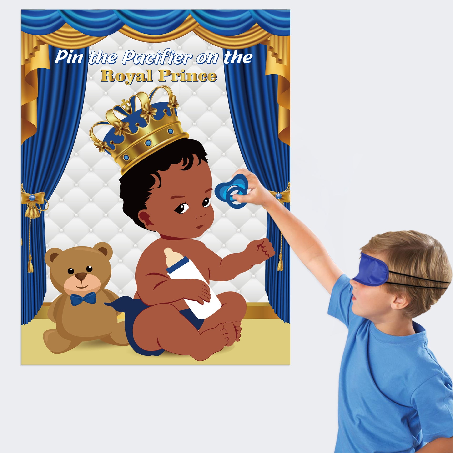 Pin the Pacifier on the Baby for Royal Prince Theme Party Supplies ... Pin the Pacifier on the Baby for Royal Prince Theme Party Supplies ...
