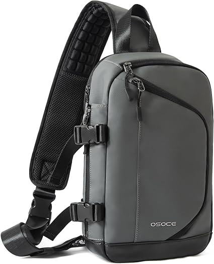 OSOCE Waterproof RFID Sling Bag - Men's Anti-Theft Crossbody Backpack ...