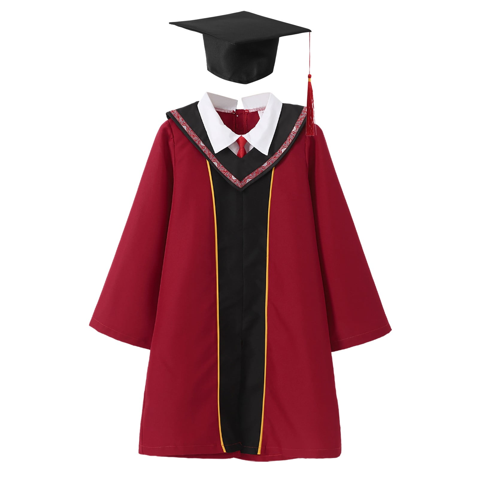OSOLU Graduation Gown Outfit For Boys Kids Toddler Doctor Robe Set ...