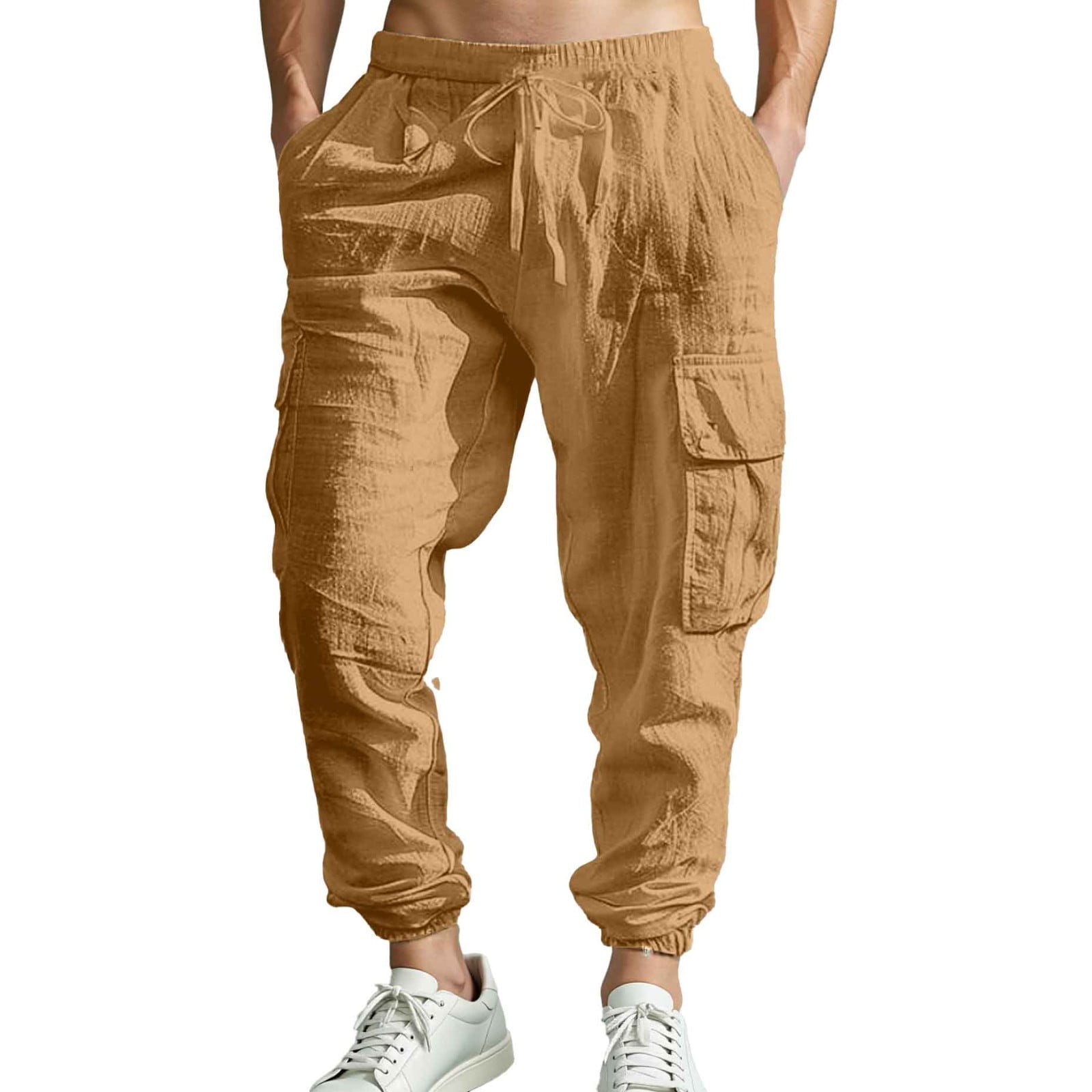 OSOLU Solid Color Men's Cozy Pants For Everyday Wear Stylish ...