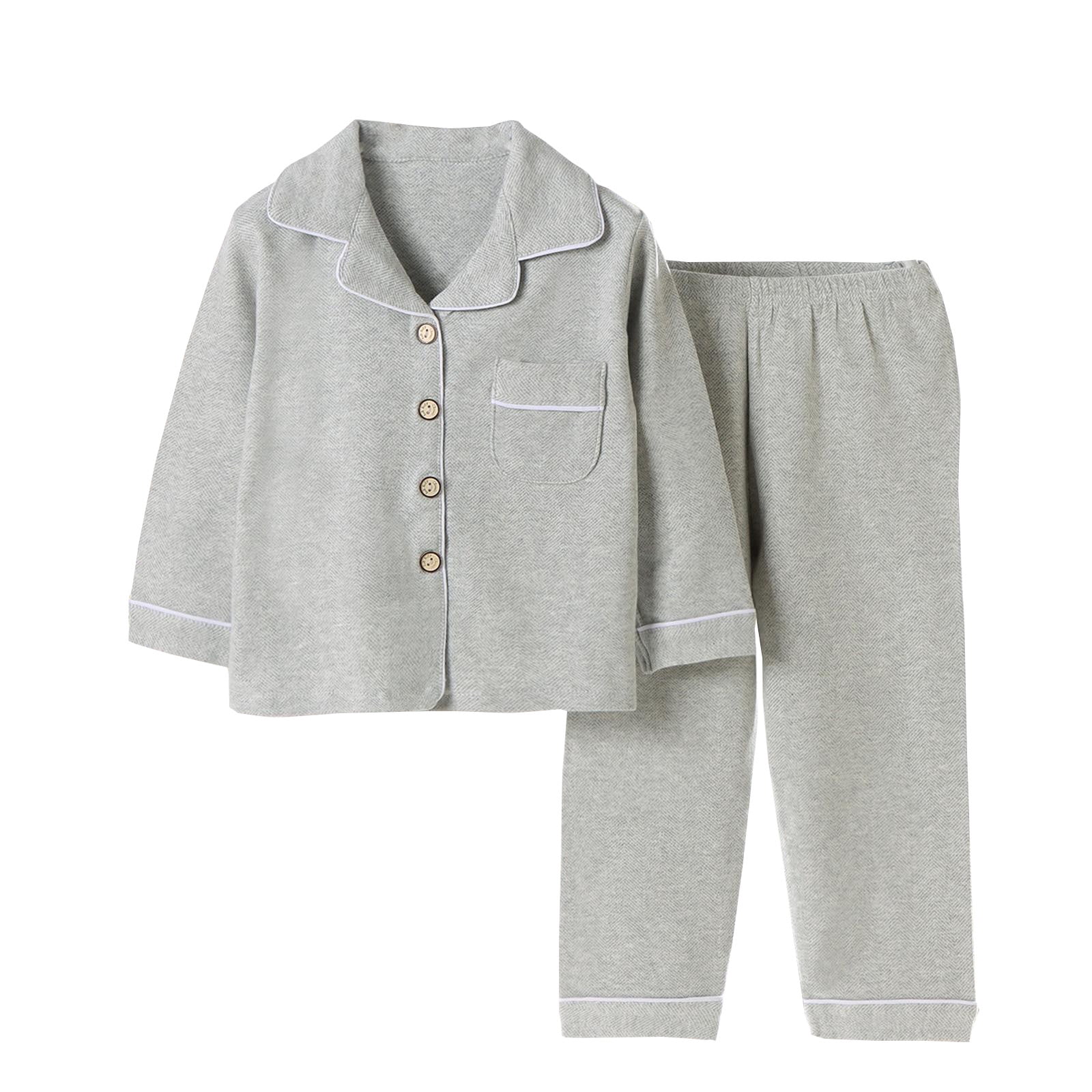 OSOLU Toddler Child Cotton Spring Autumn Homewear Children Pajamas Coat ...