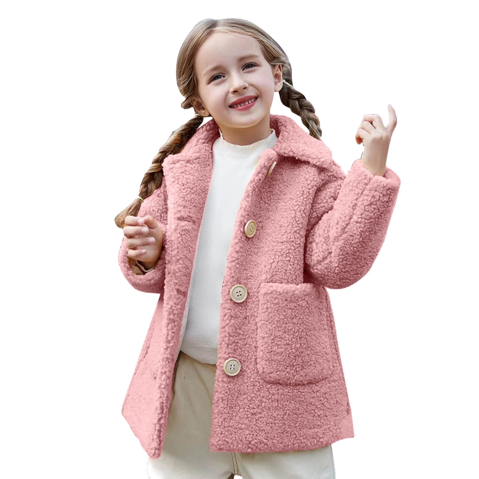 OSOLU Toddler Girls Long Coat Tollder Kids Winter Jacket Warm Outwear ...