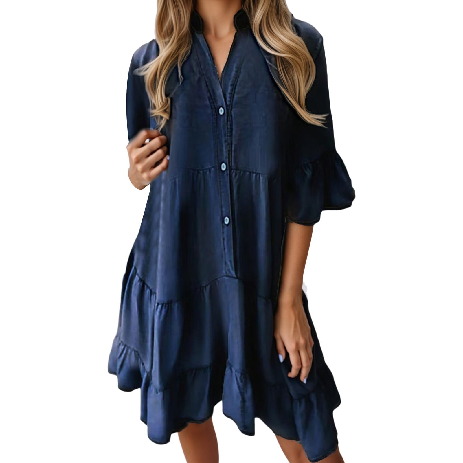 OSOLU Women Everyday Casual A-Line Skirt Summer Ready Stylish Solid ...