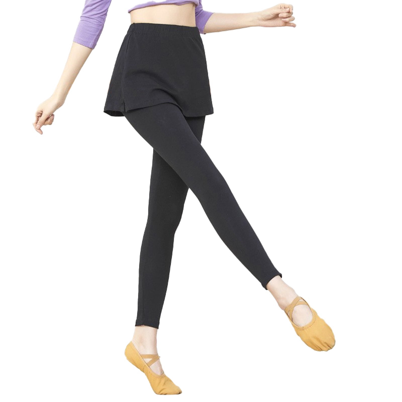 OSOLU Women's Solid Color Aerobics Pants Body Exercise Pants Classical ...