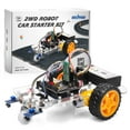 OSOYOO 2WD Robot Car Starter Kit for Arduino, Intelligent and Educational Kit for Adults, Remote ...