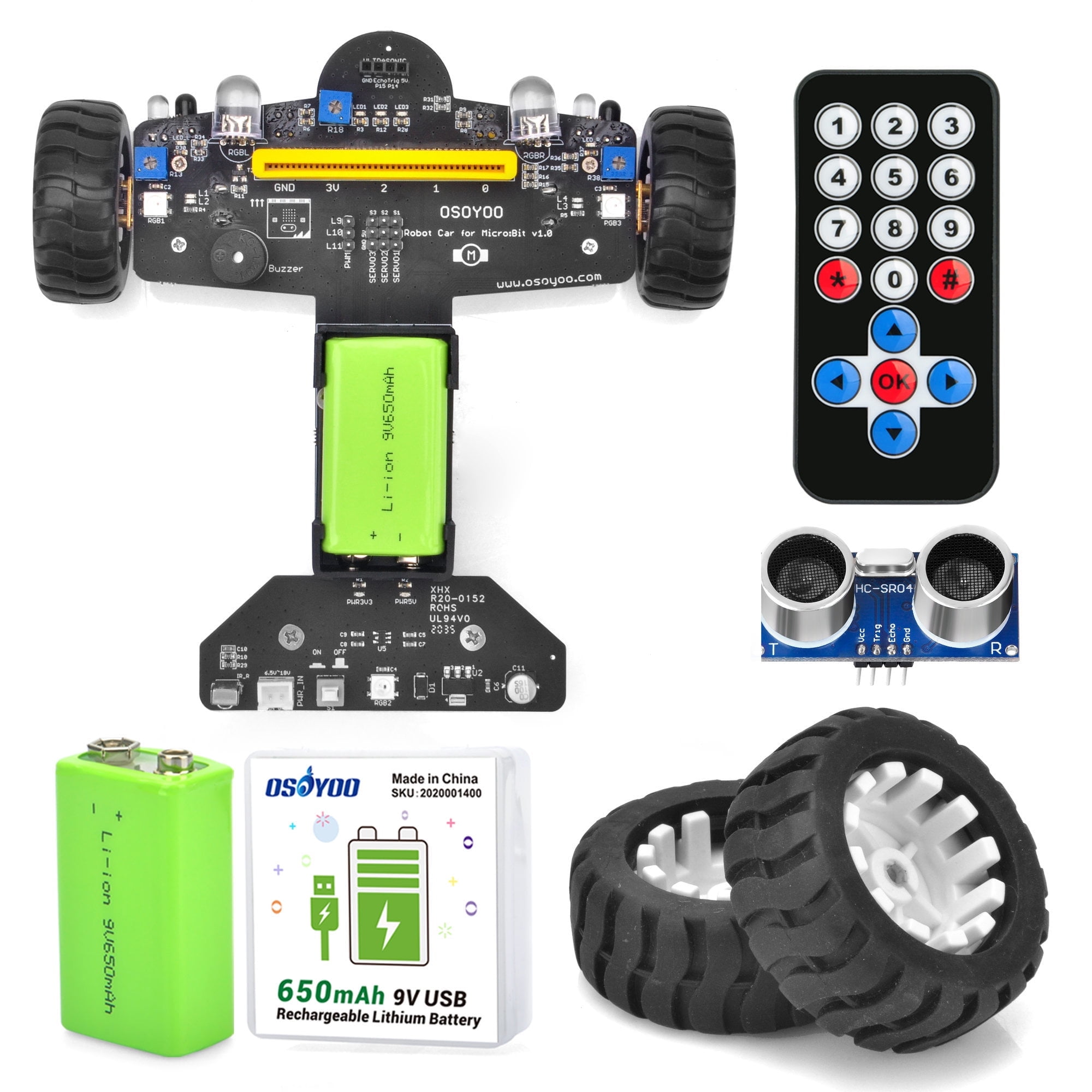 OSOYOO Photon robot kit Powered by Micro: bit board - Walmart.com