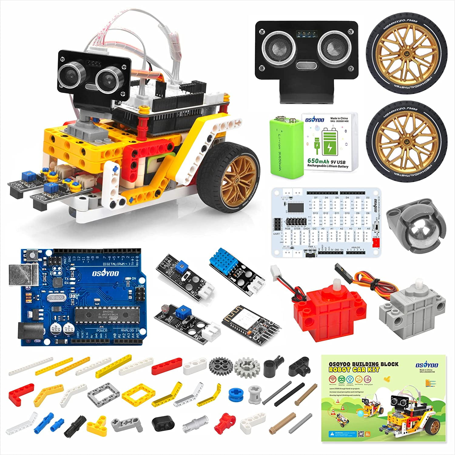 OSOYOO Stem Educational Product mBot Robot Building Blocks Kit - Walmart.com