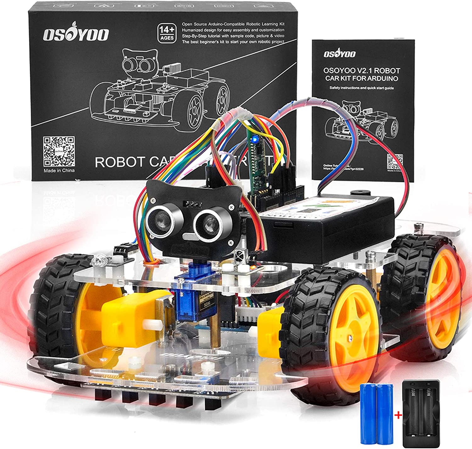 OSOYOO STEM Educational Electric Vehicle Robotics Kit V2.1 for Kids ...
