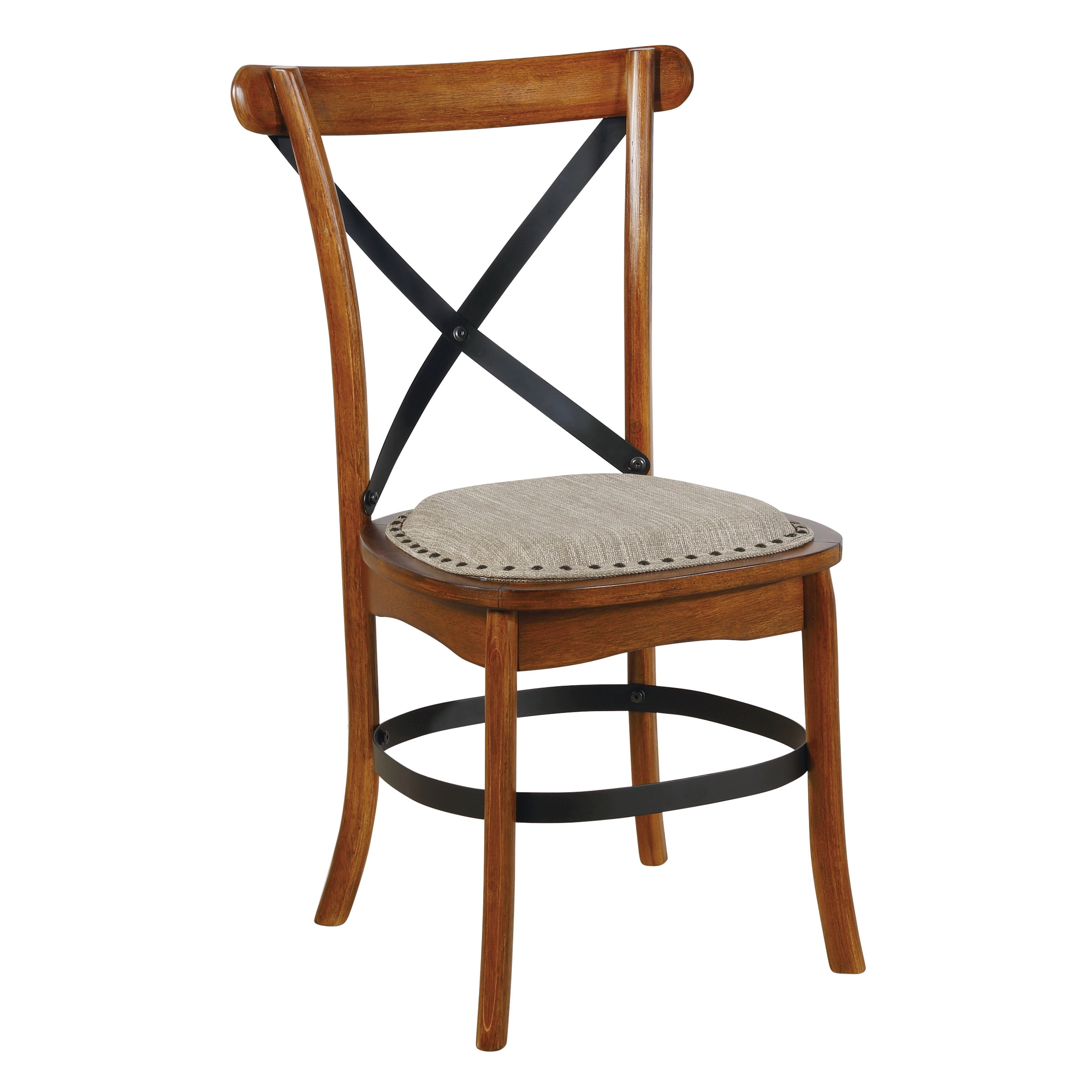 OSP Home Furnishings Alesi Dining Chair with Brass Nailheads in Fiji ...