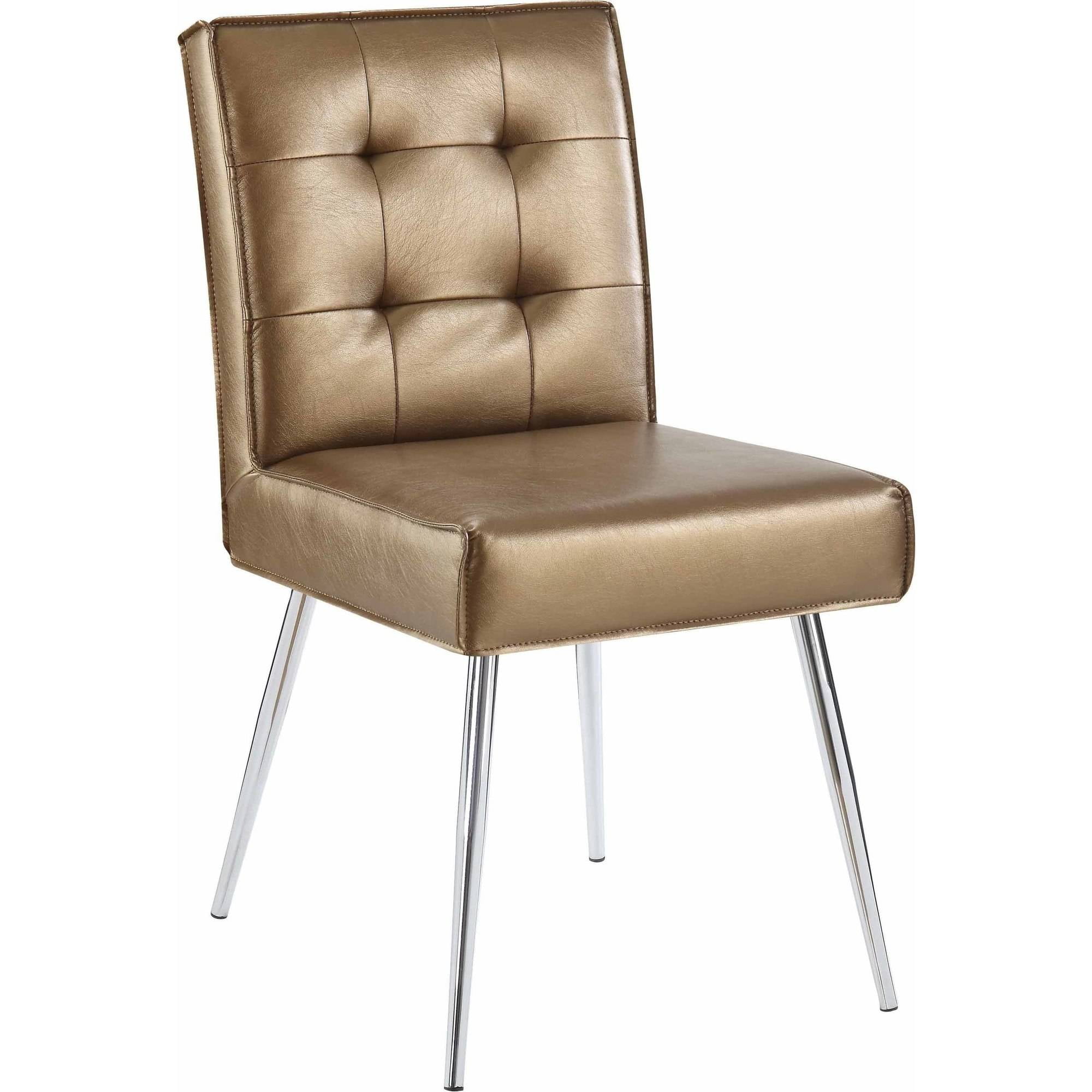 OSP Home Furnishings Amity Tuffed Dining Chair in Sizzle Copper Fabric ...