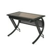 OSP Home Furnishings Aurora Computer Desk with Powder-Coated Black ...