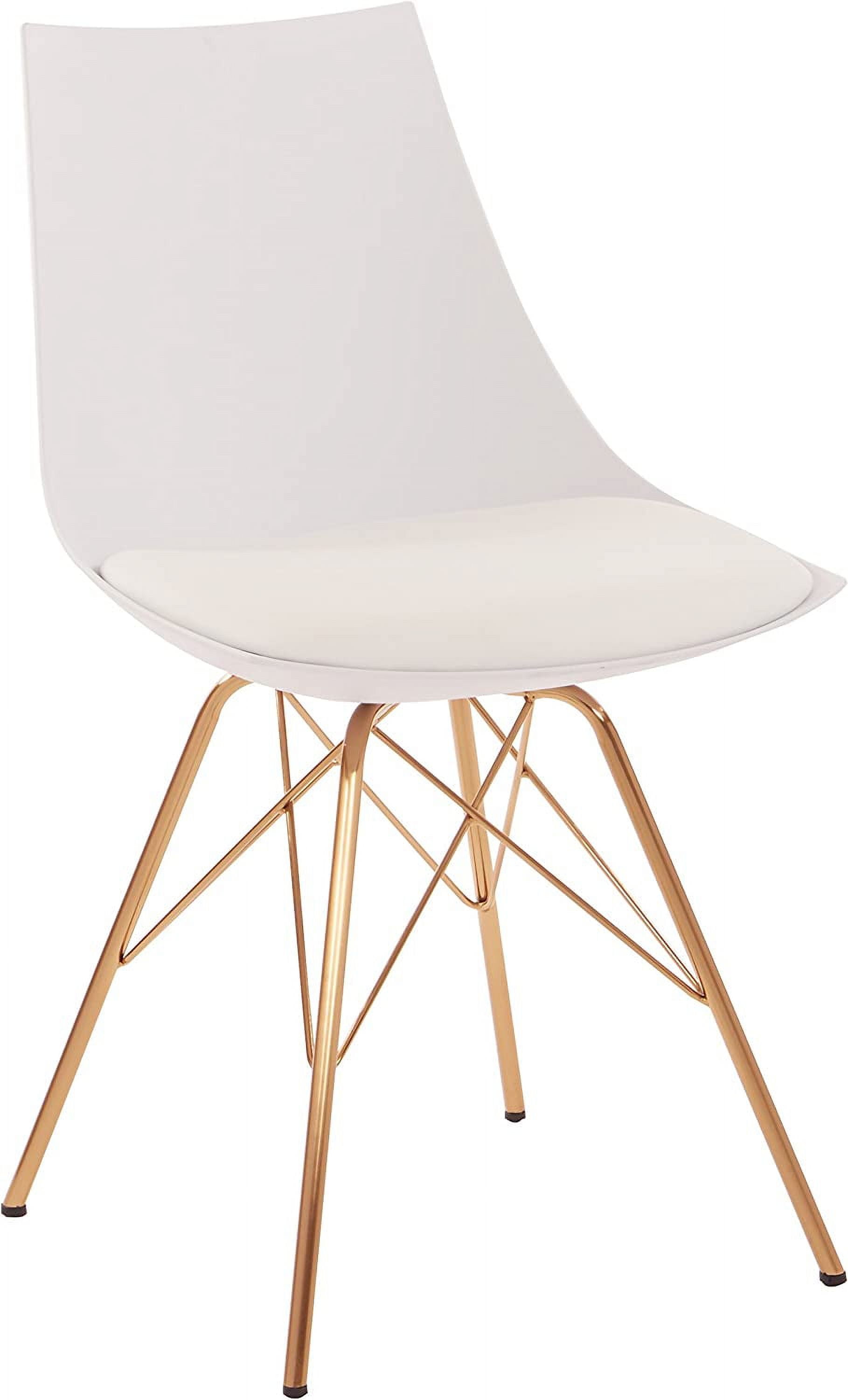 OSP Home Furnishings Oakley Mid-Century Modern Bucket Dining Chair with ...