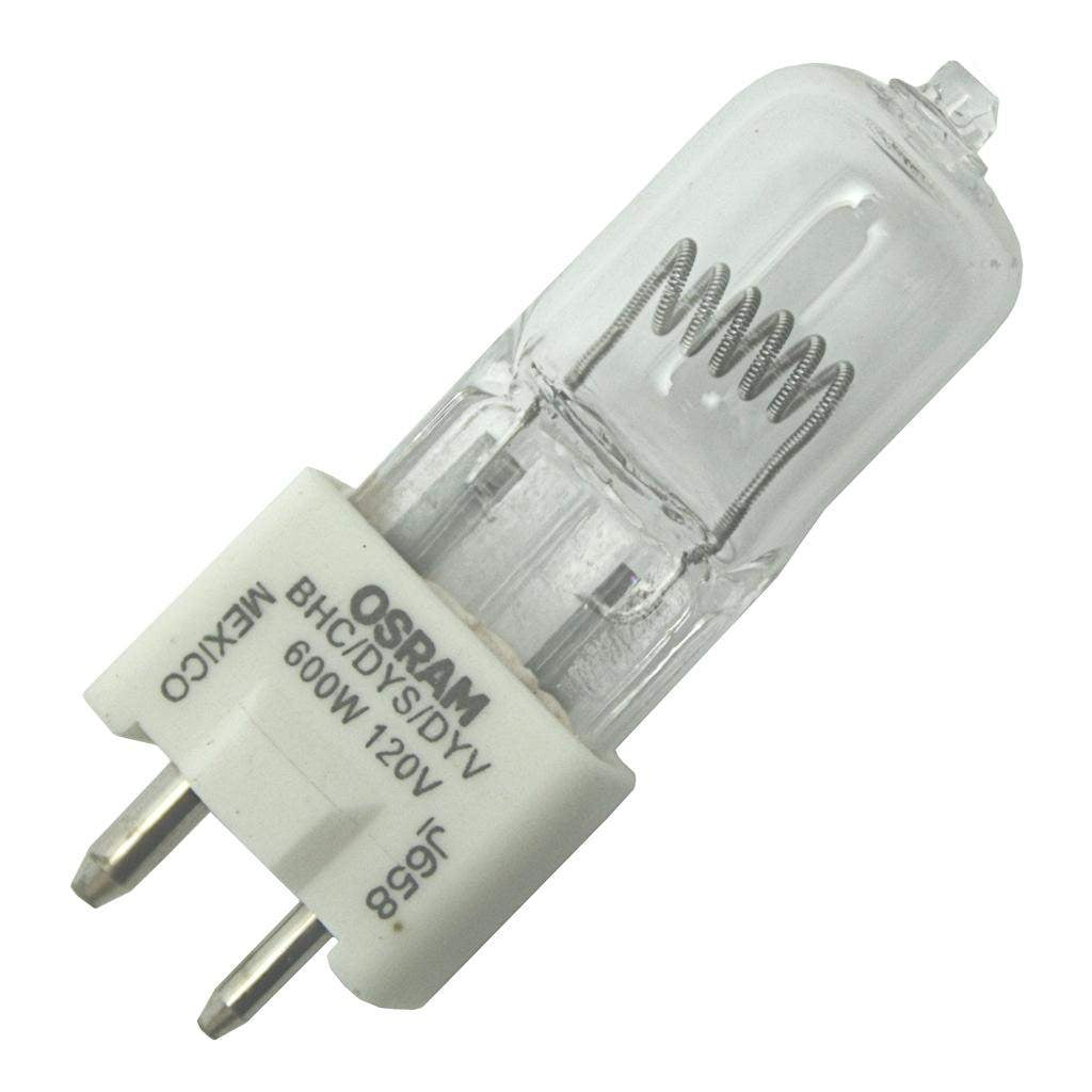 OSRAM DYS/BHC/DYV 600w 120v GZ9.5 3200k Single Ended Halogen Light Bulb ...