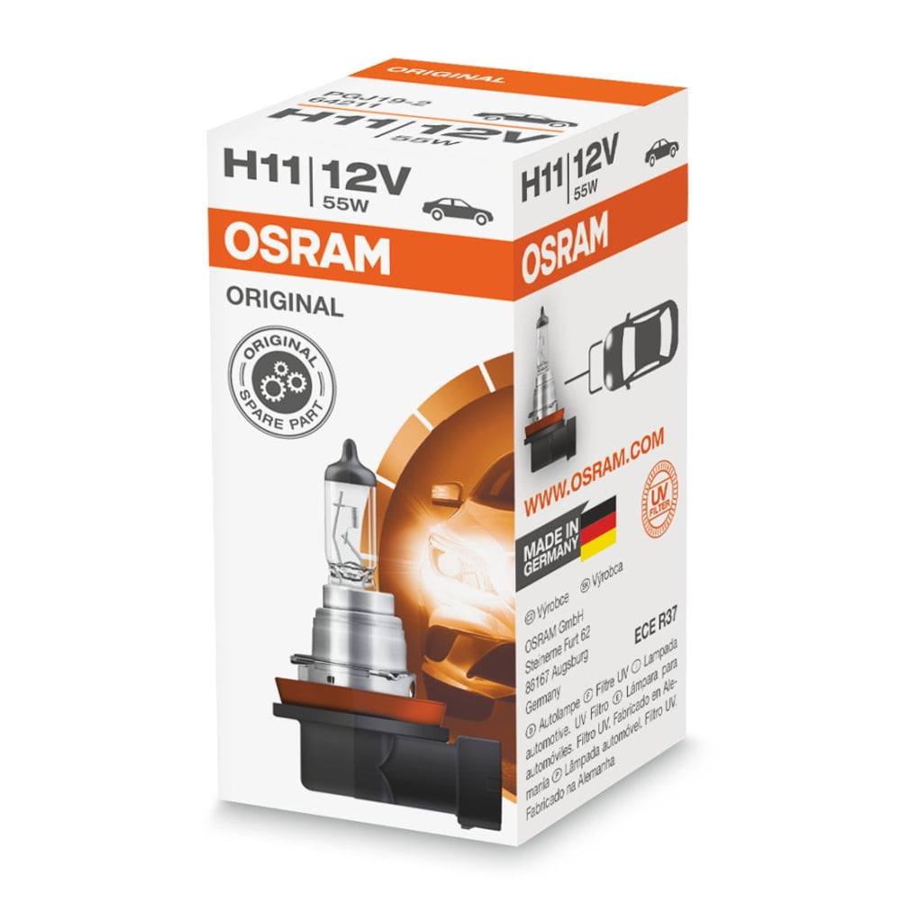 OSRAM H11 55W 12V 64211 Long Life Original High Performance Automotive ...