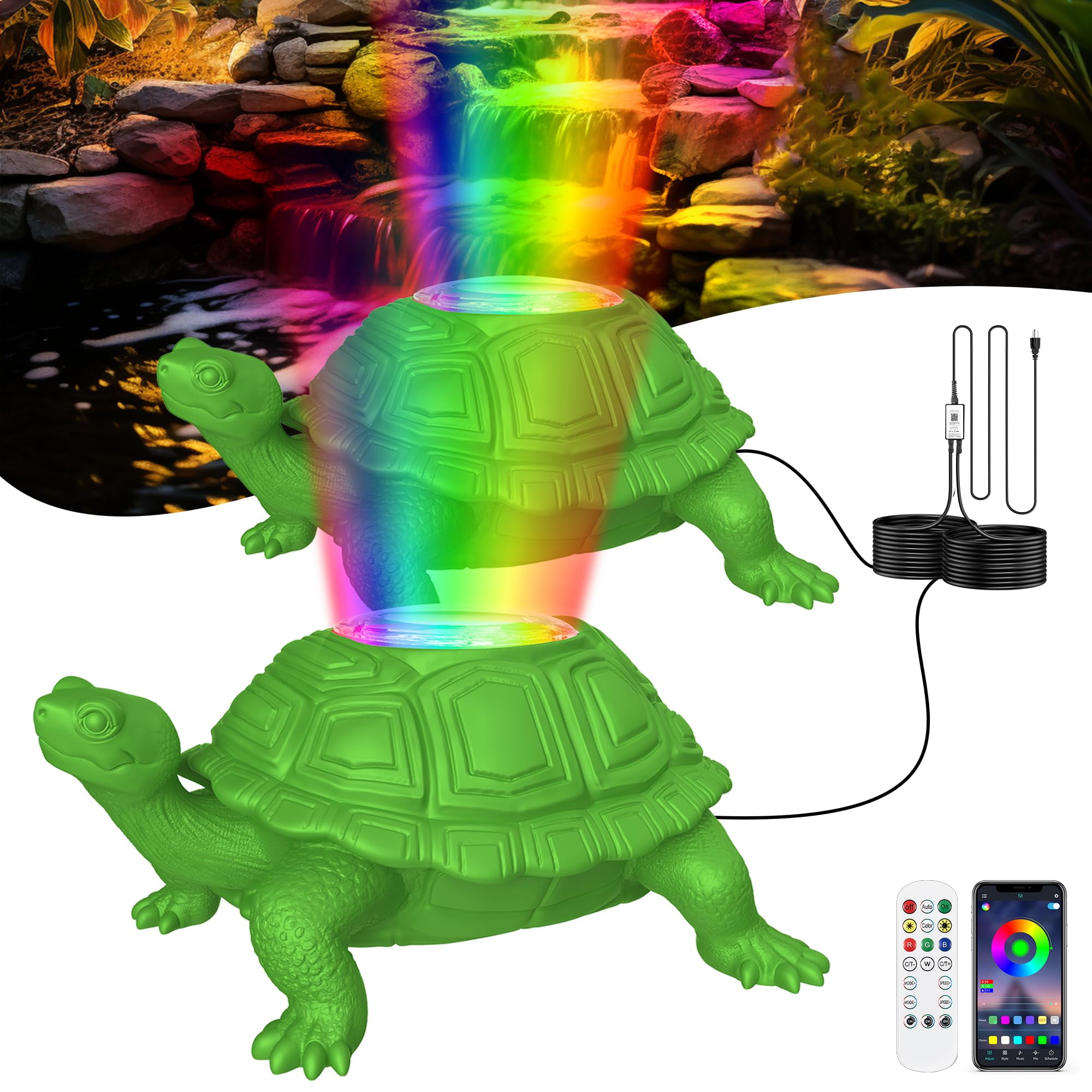 OSREE Pond Light LED Underwater with 12V Transformer, Turtle Pond ...