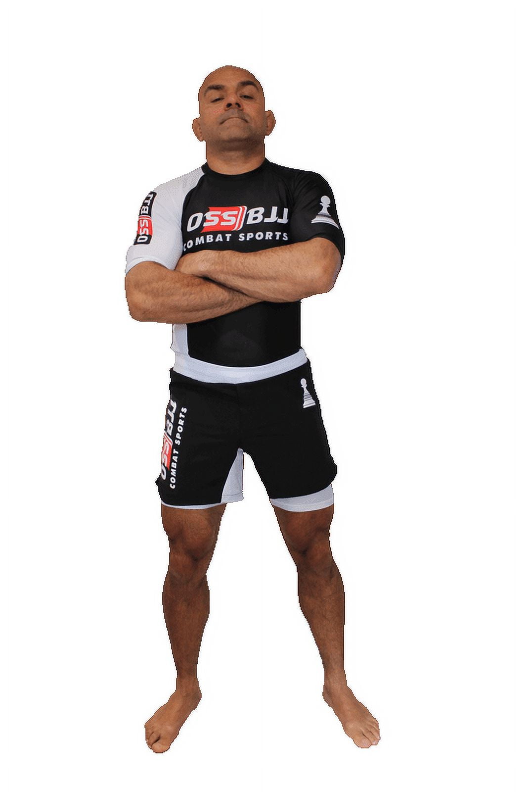 OSS Sports Men's BJJ, No GI, MMA, Top Plus Shorts Double-Layer Quick ...