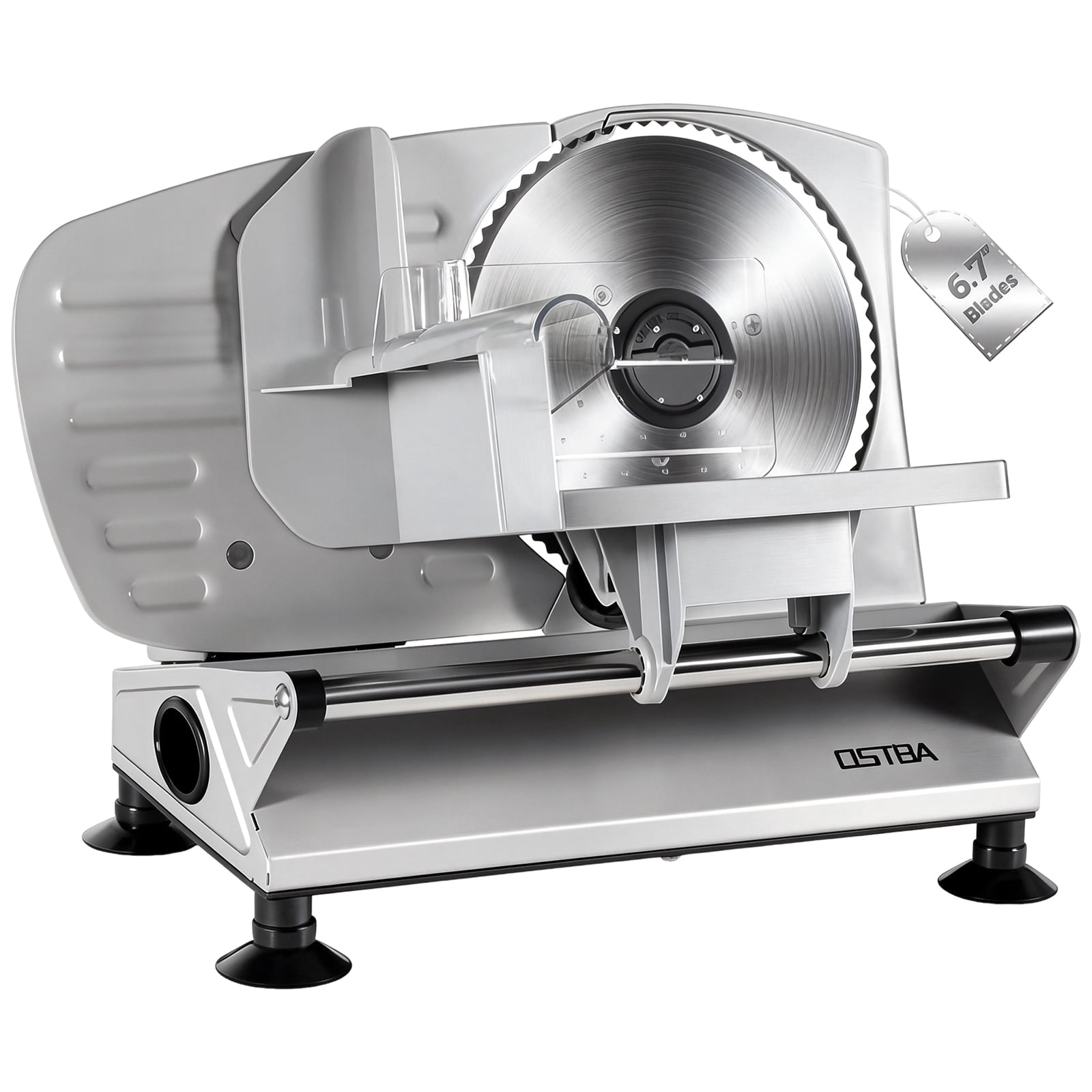 Open Box OSTBA Meat Slicer Machine for Home, Electric Deli Food Slicer ...