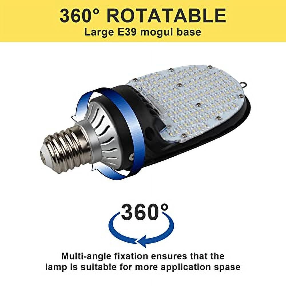 OSTEK 115W LED Shoebox Retrofit Corn Light Bulb, 14950LM 5000K Daylight ...