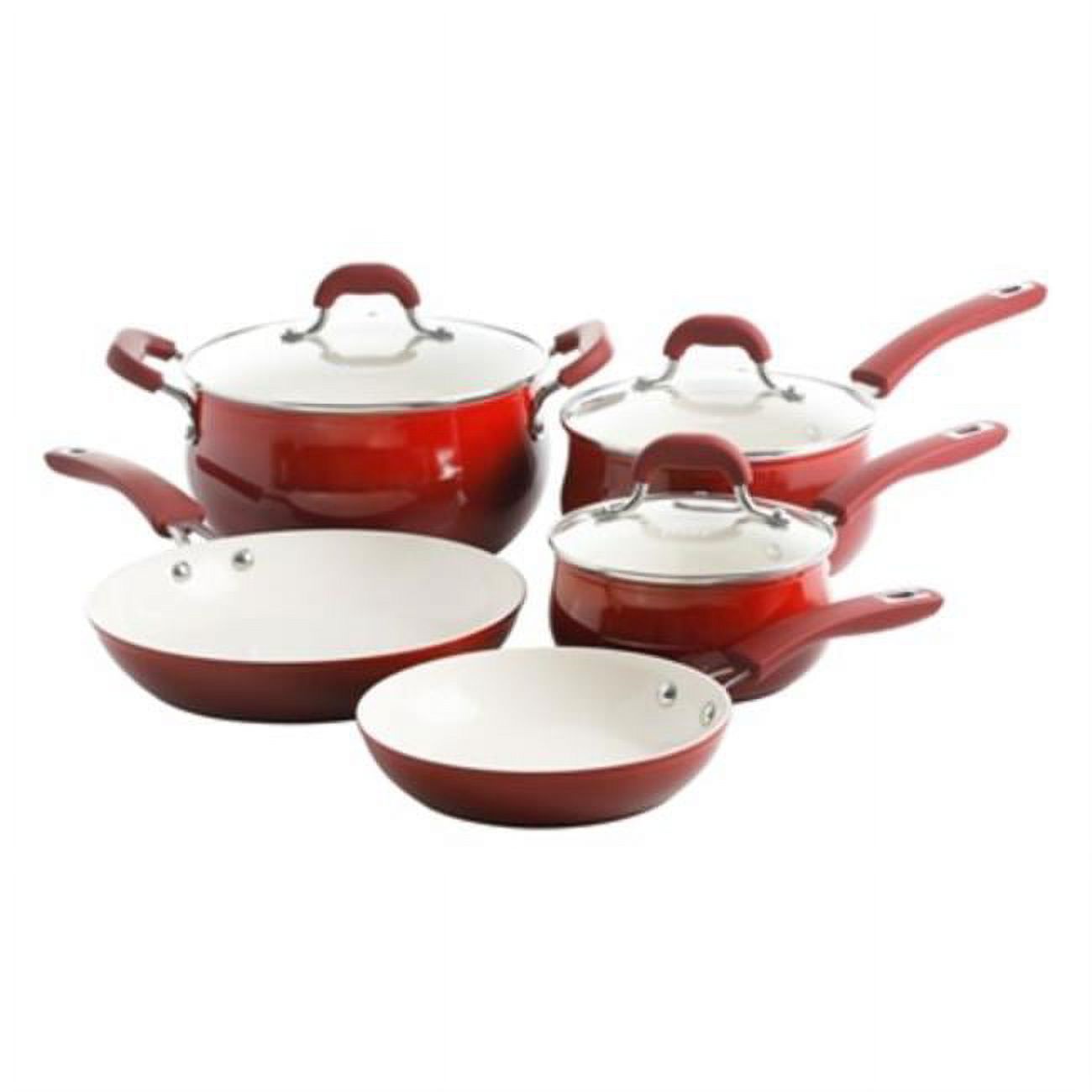 OSTER 8 Piece AL Cookware Set, Gradient Red - Walmart.com