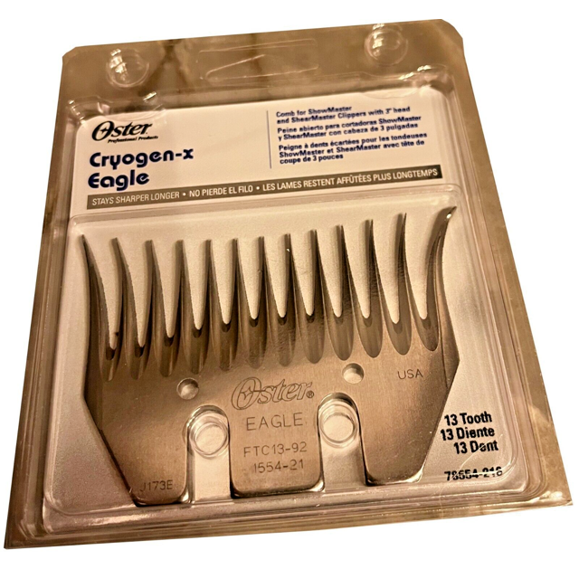 OSTER Blade 13 Tooth Eagle Comb Cryogen-X 78554-216 ShowMaster ...