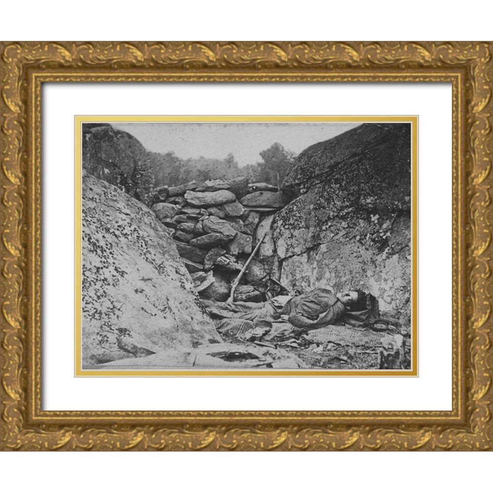 OSullivan, Timothy H 14x12 Gold Ornate Wood Framed with Double Matting ...