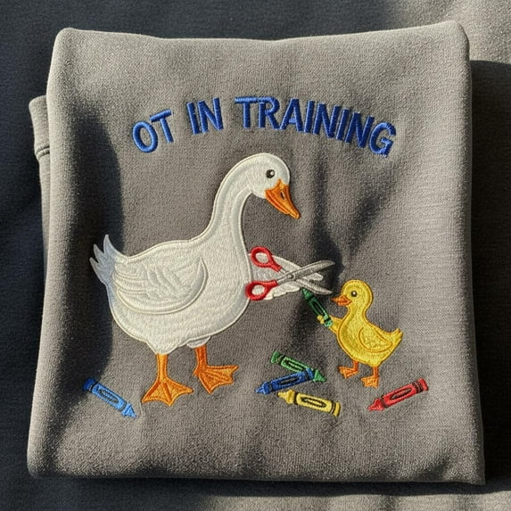 OT In Training Embroidered Sweatshirt, Occupational Therapy Student ...