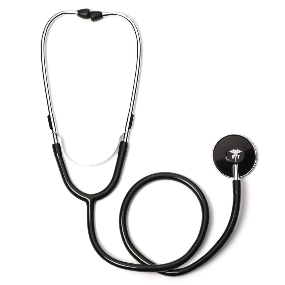 OT Occupational Therapist Single Head Stethoscope (Black) - Walmart.com