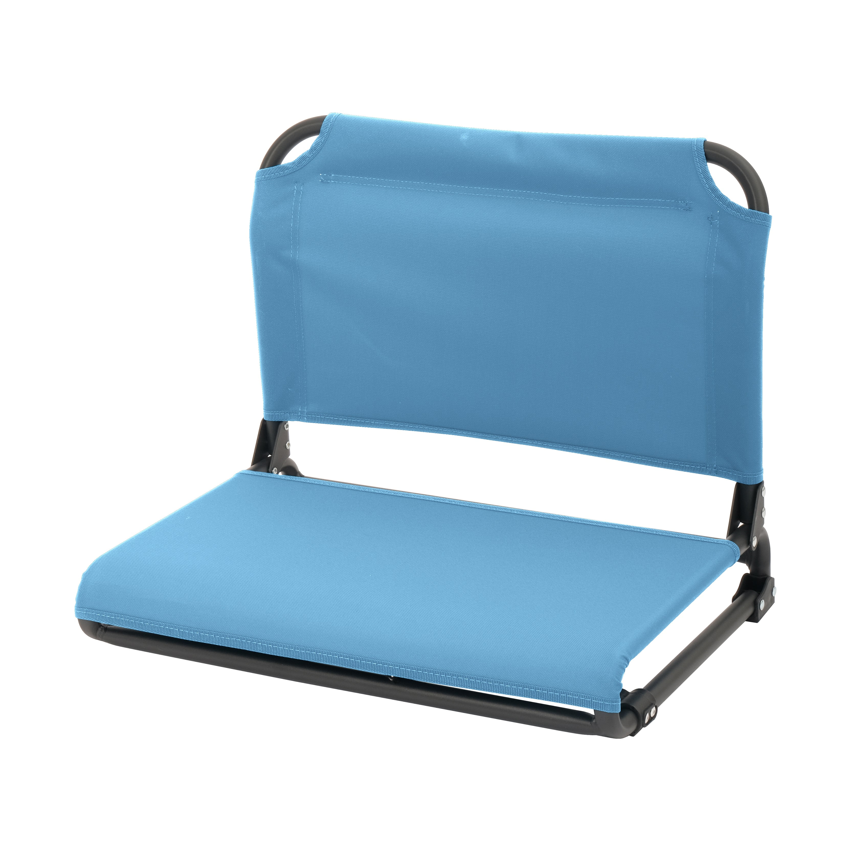 Ozark Trail Stadium Seat - Extra-Wide Blue Cushioned Seating - Walmart.com