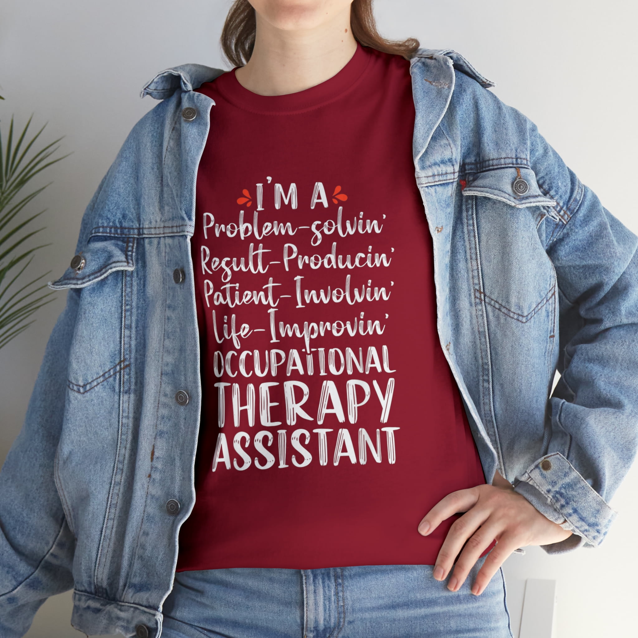 OTA Occupational Therapy Assistant Funny Therapist Tshirt - Walmart.com