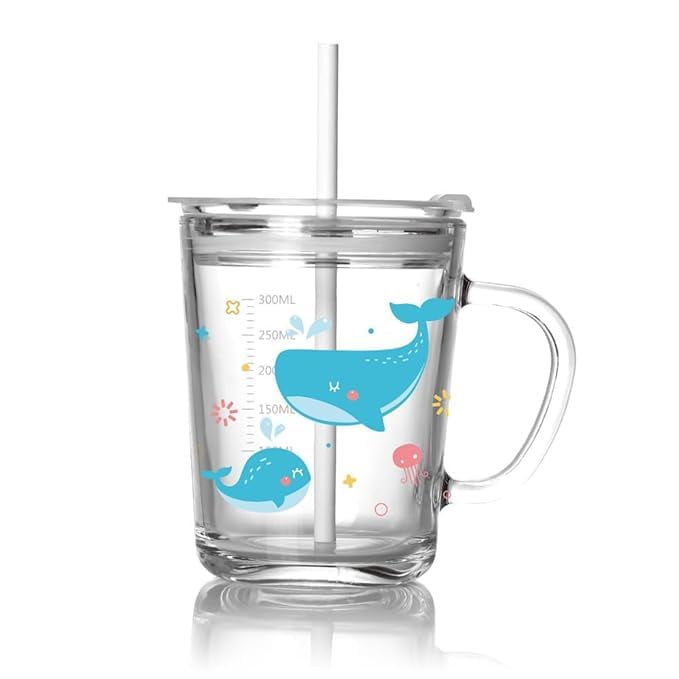 OTALY Glassware Random Design Glass Tumbler Suitable for Milk Or Other ...