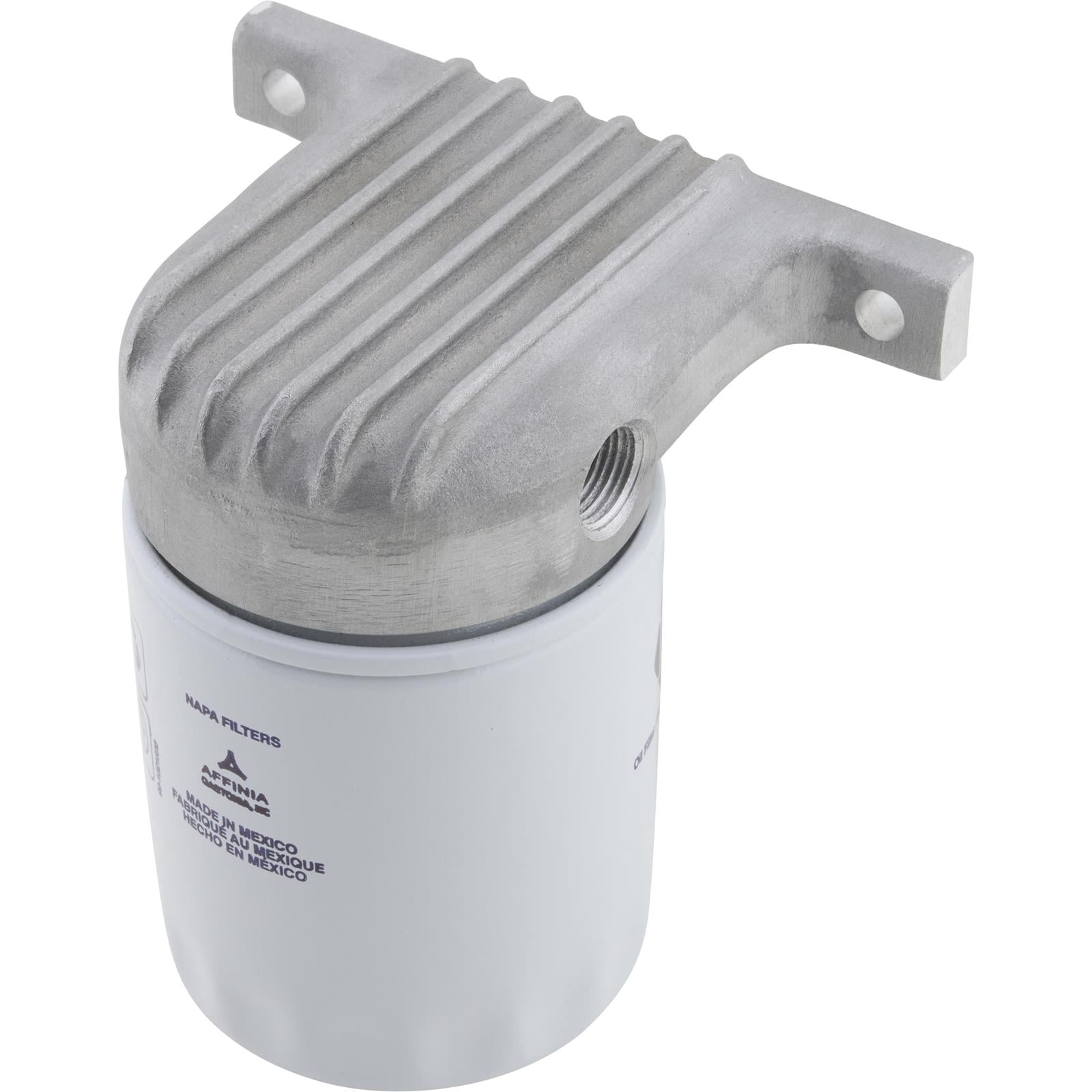 OTB Gear 6547 Remote Oil Filter Adapter, Finned, Unpolished - Walmart.com