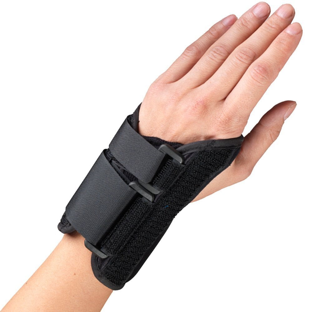 OTC 6" Wrist Splint, Left Hand, Black, Medium - Walmart.com